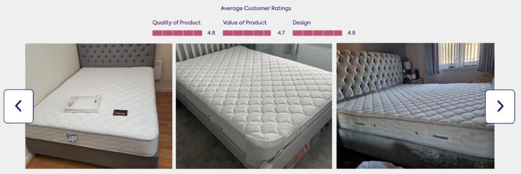 Dream Team Swaffham 1200 Pocket Memory Mattress Reviews
